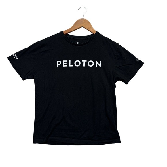 Peloton | Shirts | Peloton Black Short Sleeve 0 Century Cycling Workout ...